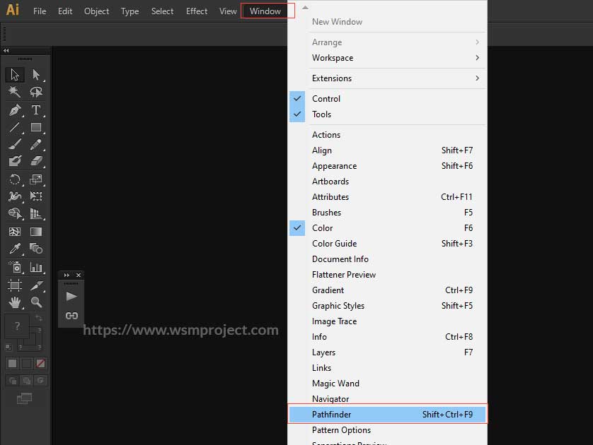 Tutorial Pathfinder Adobe Illustrator - WSM Project