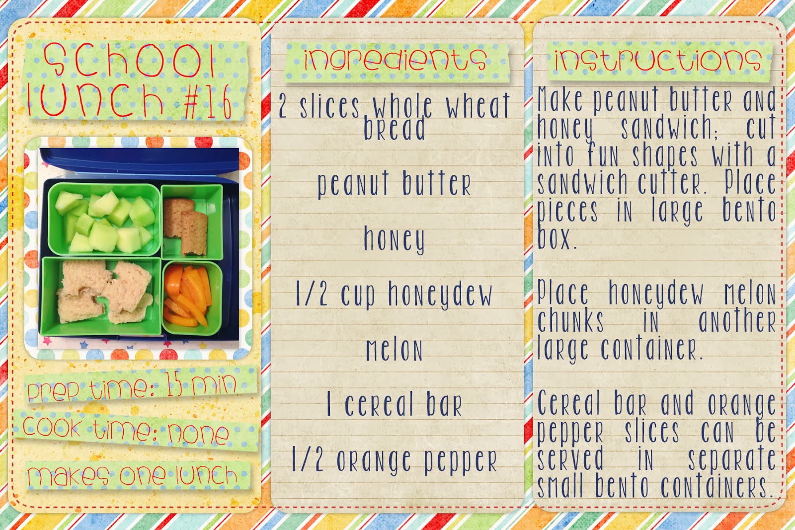 a champagne dream: Week 4 of Healthy School Lunches (with recipes!)