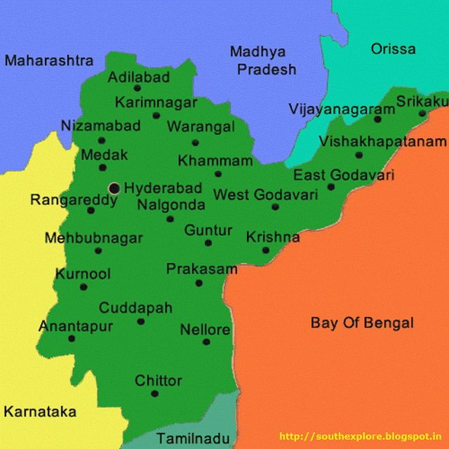 ANDHRA-PRADHESH TOURISM MAP / TOURIST ATTRACTIONS IN ANDHRA-PRADHESH ...