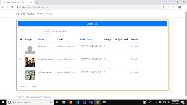 Microsoft Net Technologies How To Implement Pagination In Core Mvc C Db First