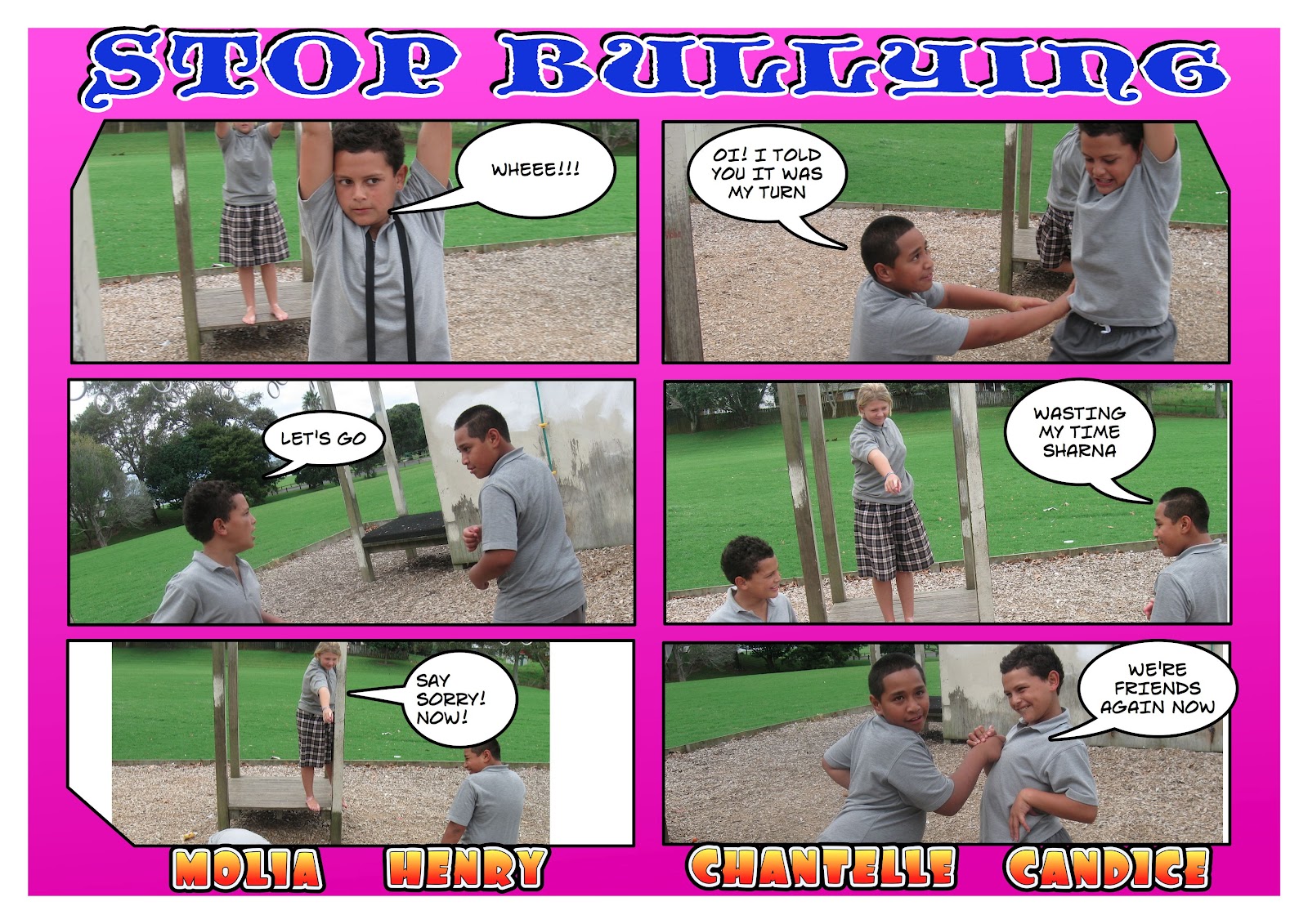 Animation Nation: Stop bullying comic