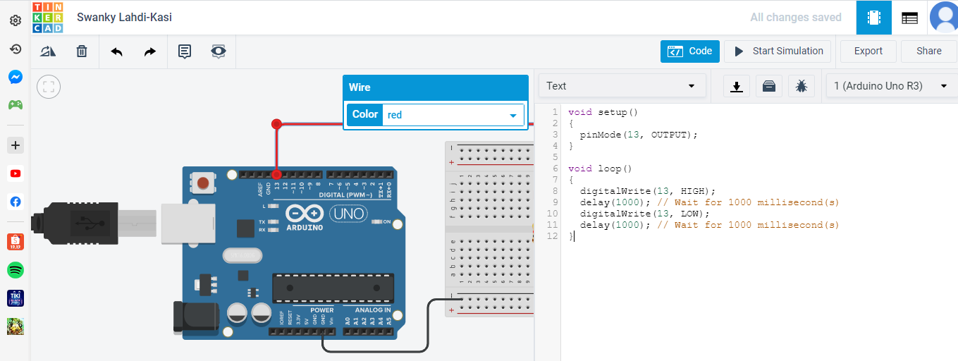 Bài 3: Dùng tinkercad.com để mô phỏng lắp mạch và lập trình Arduino cơ bản