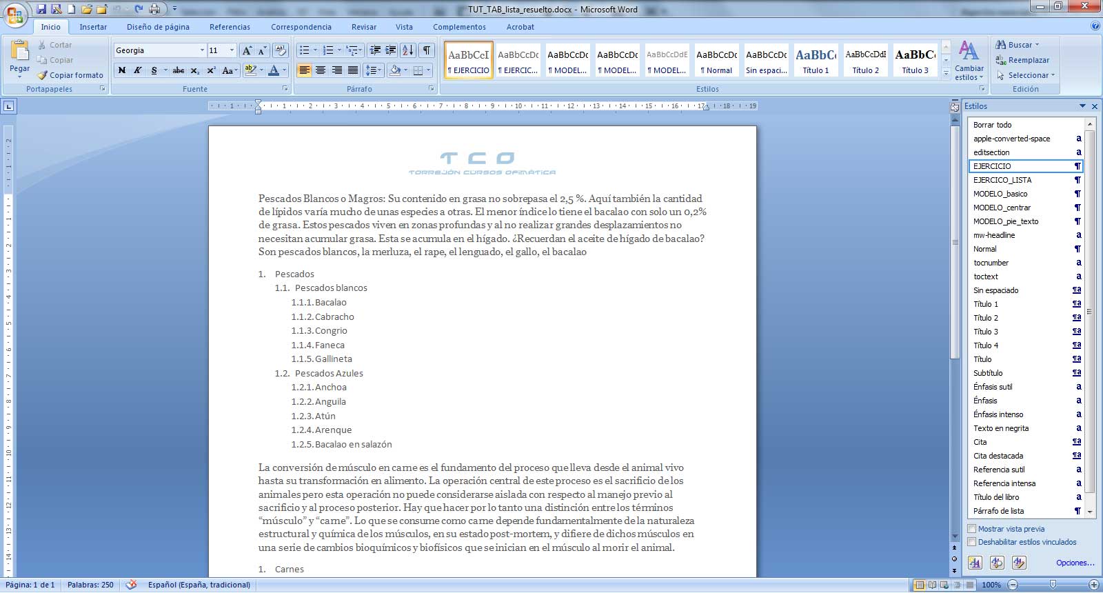WORD: WORD_TUT_11_listas