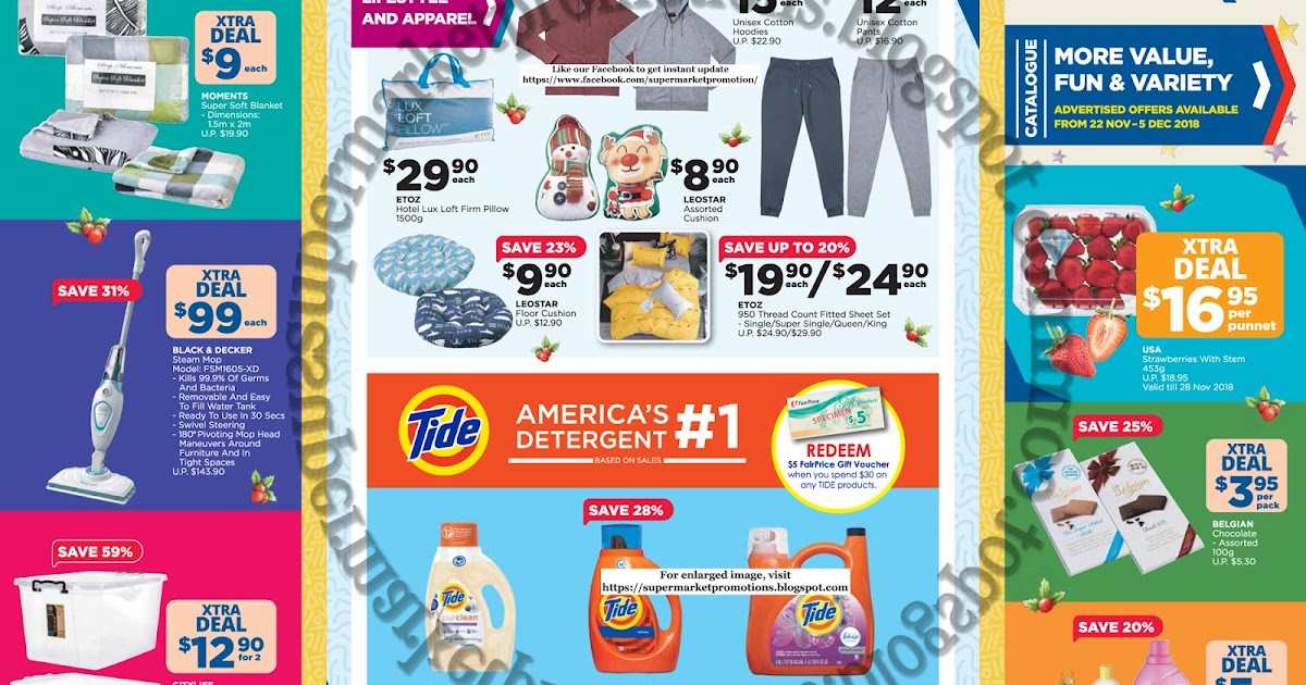 NTUC FairPrice Xtra Xtra Deals 22 November - 05 December 2018 ...