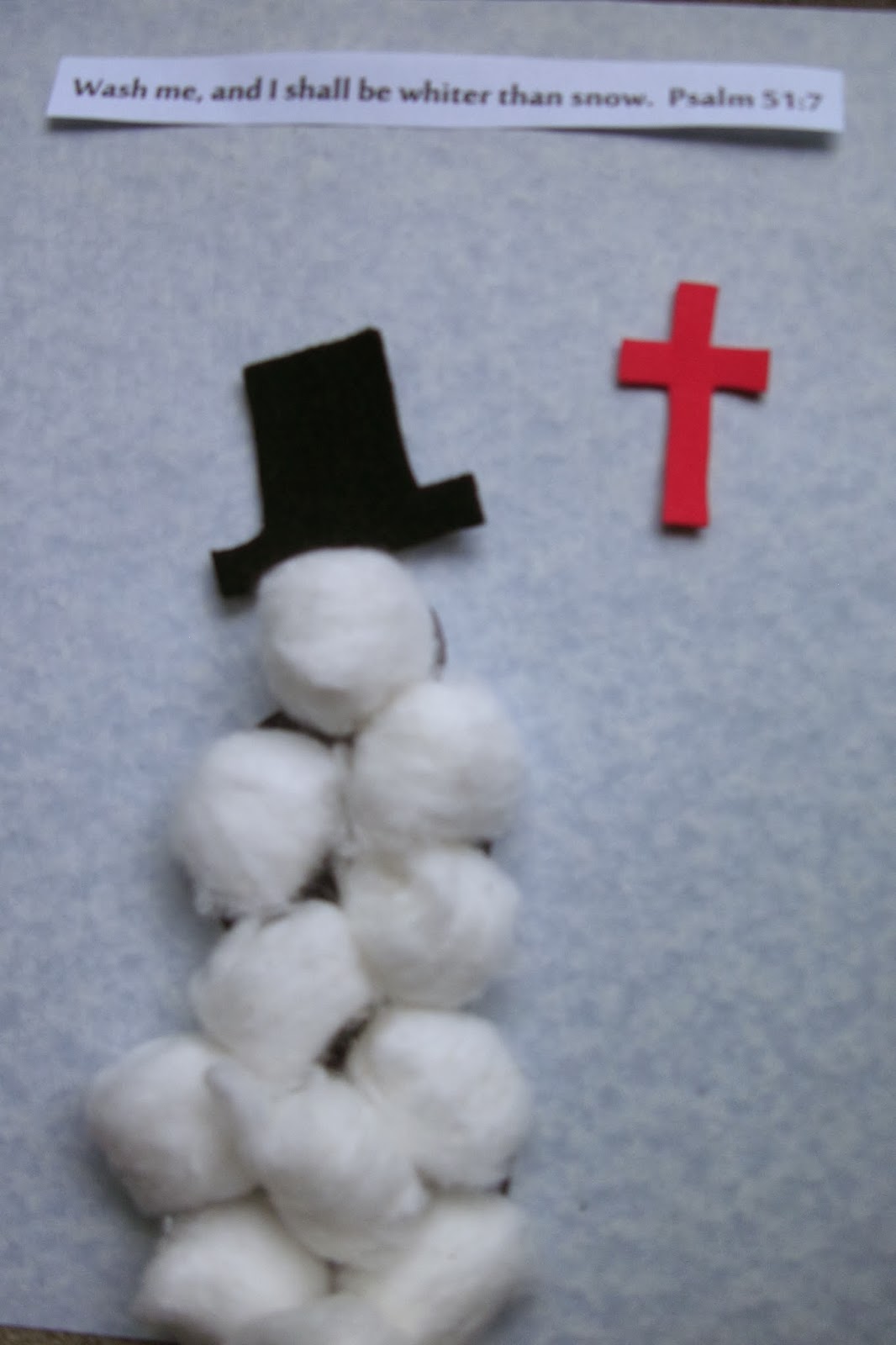 Grace School House: Washed and whiter than snow! Psalm 51:7 Craft for kids!