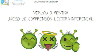 AULA DE APOYO DEL COLEGIO PÚBLICO SOFÍA TARTILÁN.: Verdad o mentira.