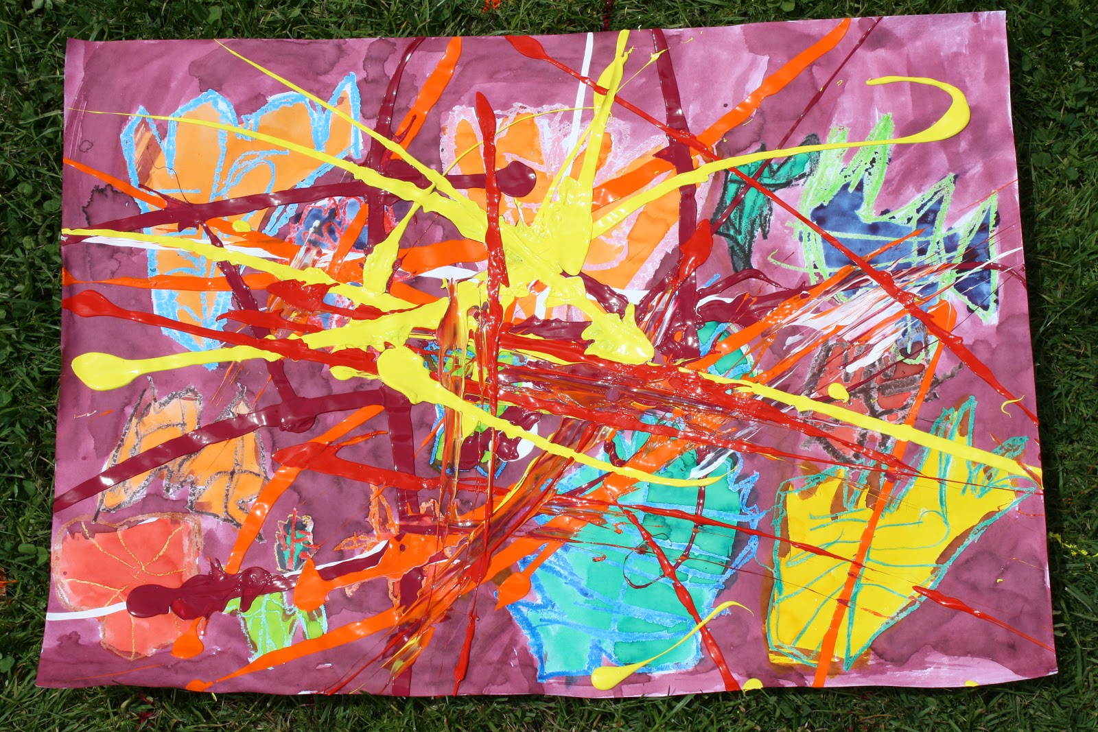 Room 1's Learning Blog: Jackson Pollack Art