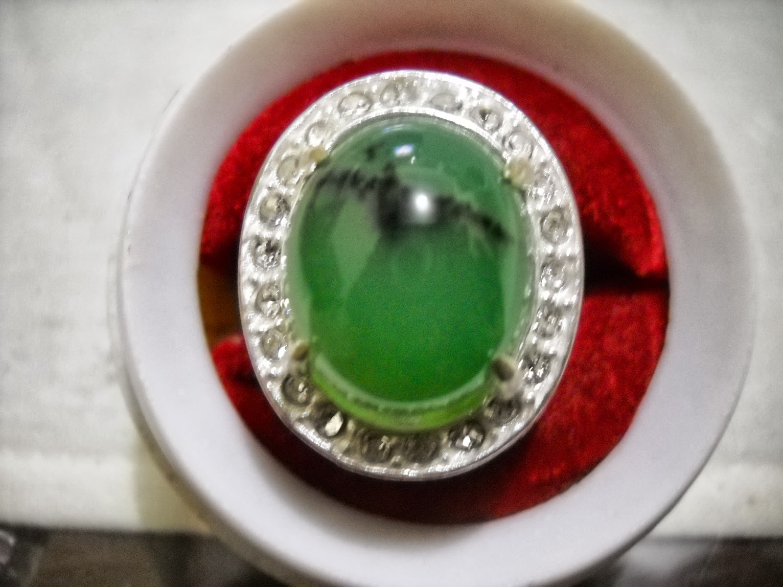 Jenis Batu Akik, Batu Cincin, Batu Mulia: (A Gr 1) akik garut hijau kristal