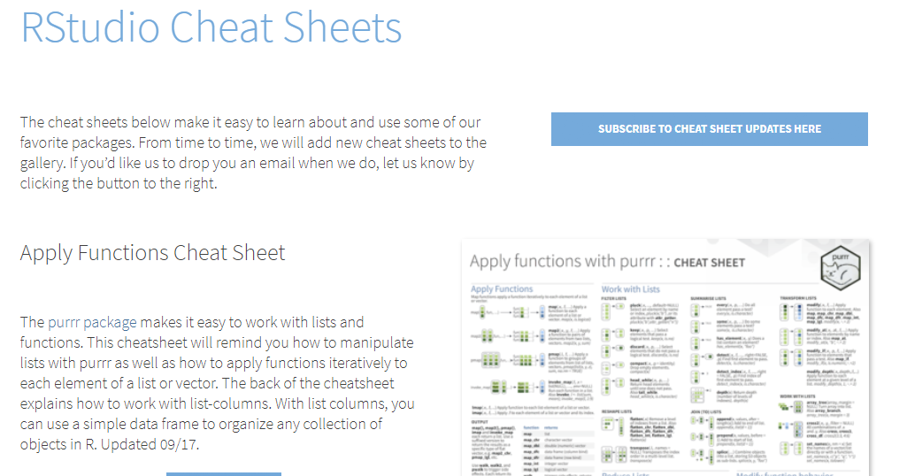 정해영의 블로그 - JEONG Haeyoung's blog: RStudio Cheat Sheets
