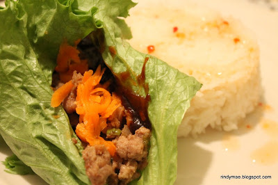 Rindy Mae: Pot-Sticker Lettuce Wraps