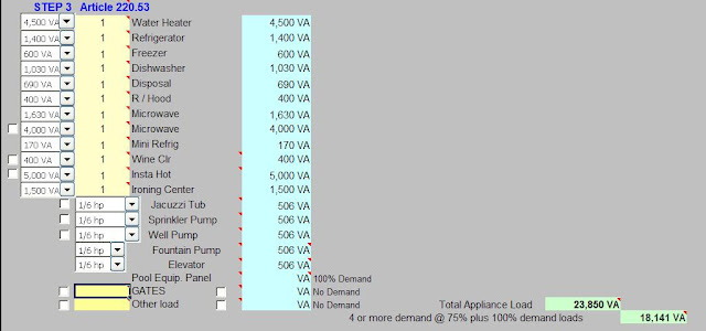 Residential Load Calculations Spreadsheet – Part Two ~ Electrical Knowhow