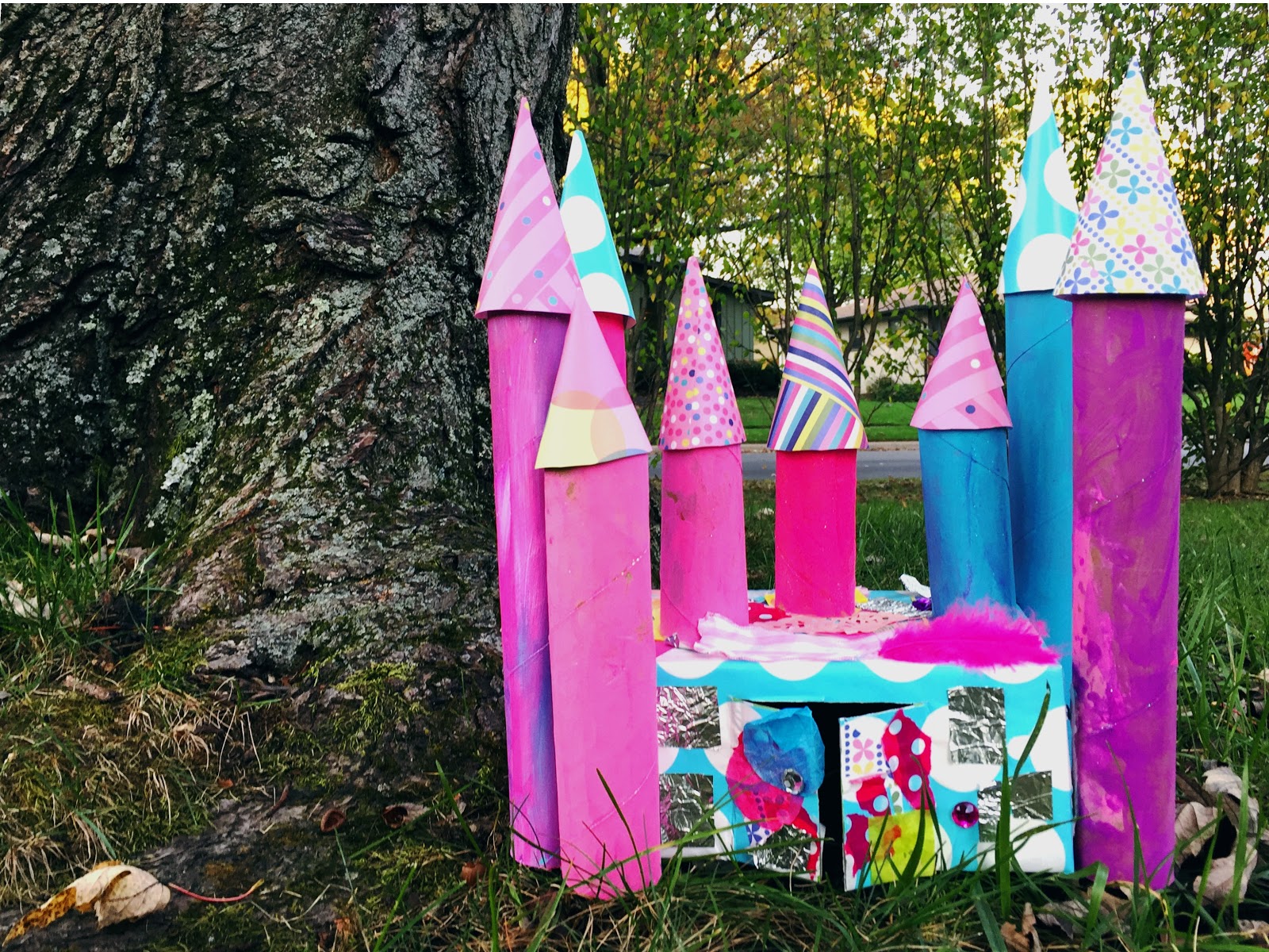 Cardboard Tube Castle - smocks.on