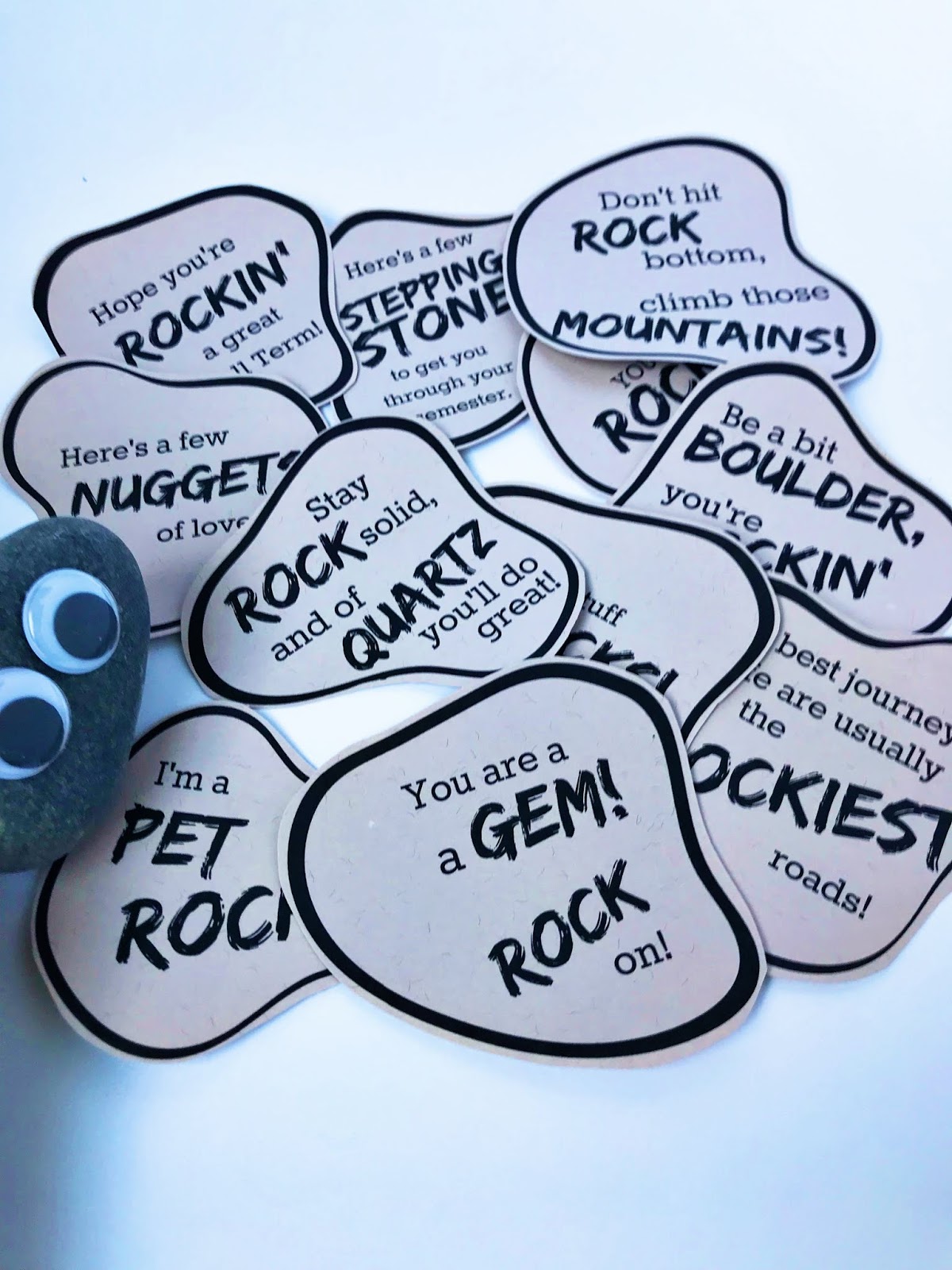 michelle paige blogs: Rock Puns for a College Care Package