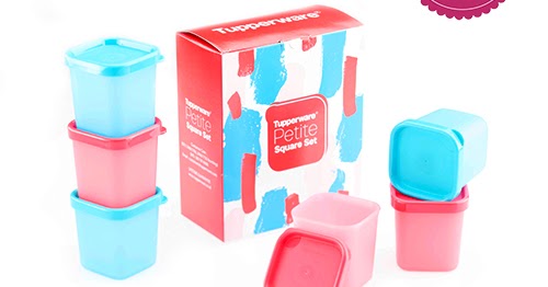 Agen Tupperware, Jual Tupperware, Petite Square Set (6) With Box ...
