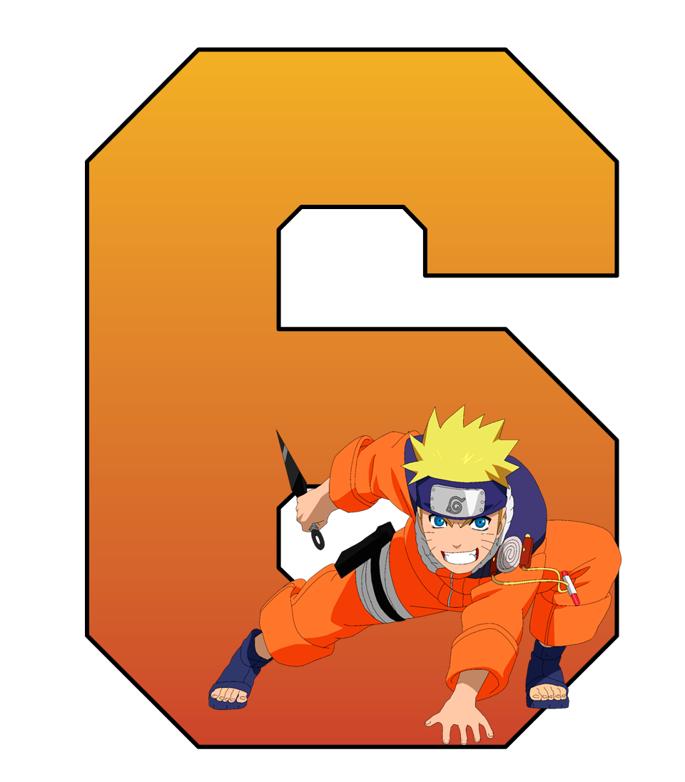 Kits imprimibles gratis : Naruto Números