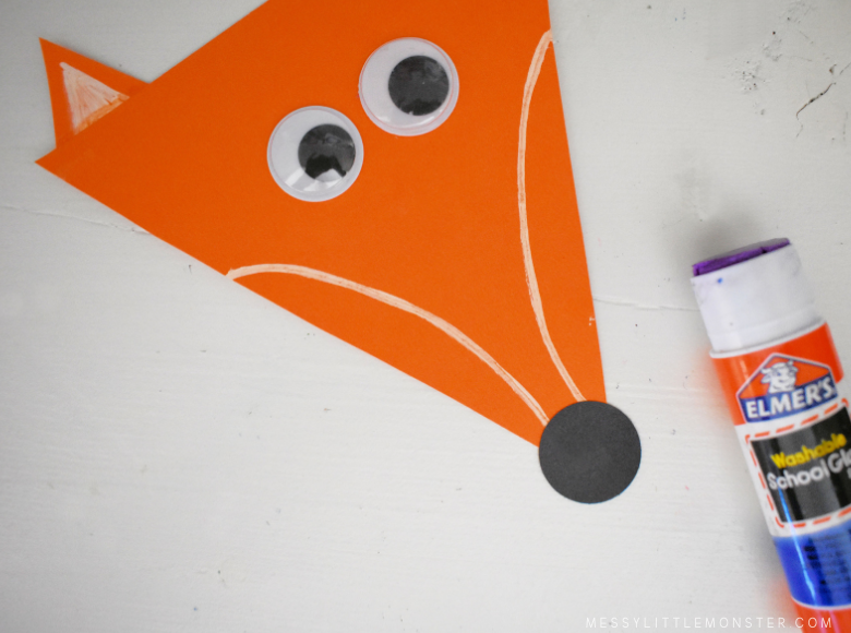 2D Shape Animal Crafts - Forest Animal Crafts; Fox, Bear and Raccoon ...