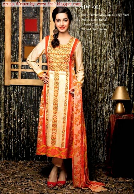 Amna Ismail Winter-2014-2015 | Semi Stitched Winter-Fall Collection ...