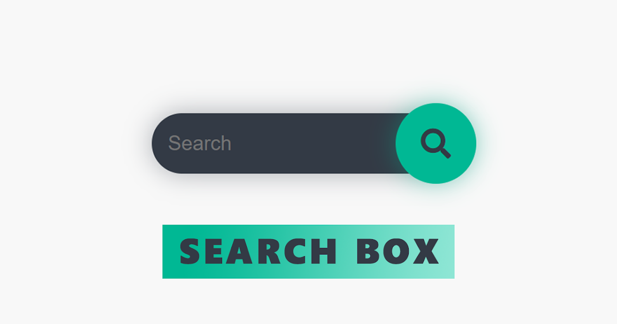 Attractive Search Box Design Using Css And Html Coding Snow
