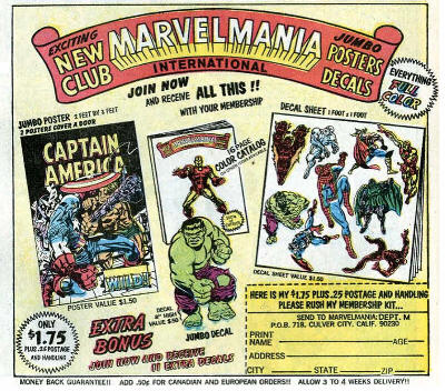 The Dork Review: The Marvelmania Posters by Jack Kirby & Others