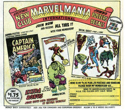 The Dork Review: The Marvelmania Posters by Jack Kirby & Others