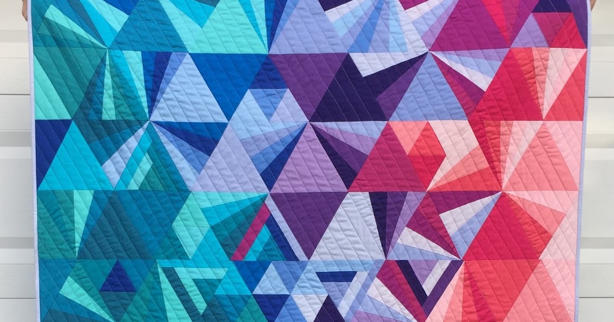 A Blue Sky Kind of Life: Tessellation quilt: A finish!