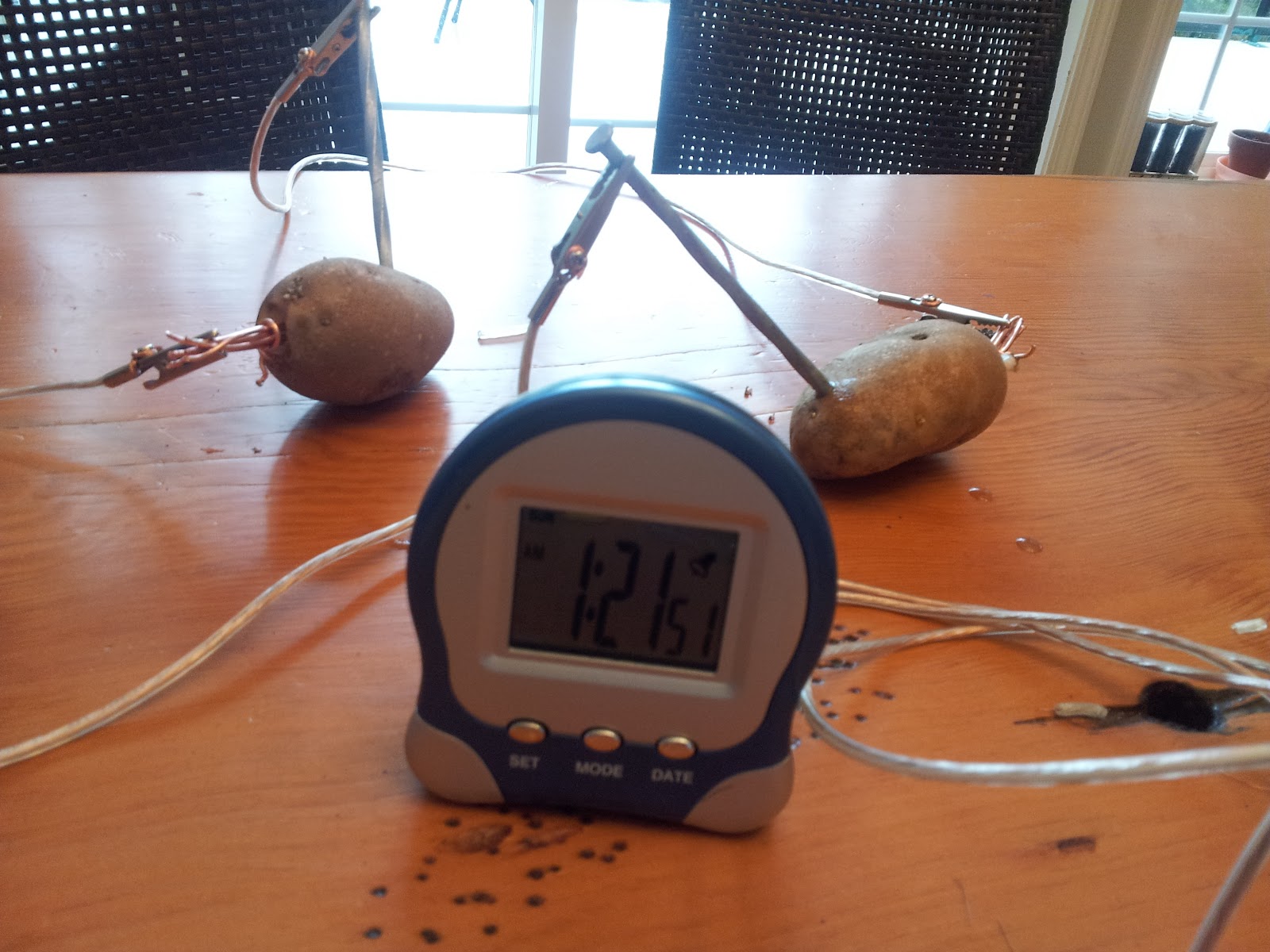 Tyler's Adventures: Potato Clock Experiment