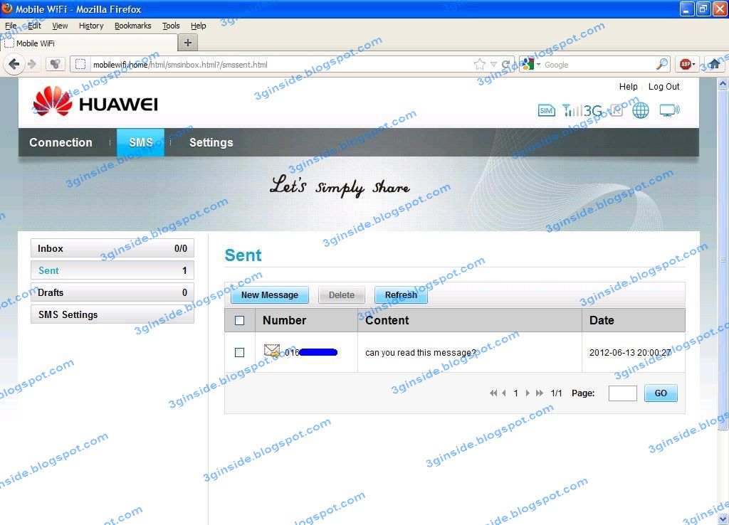 3G Inside: Huawei E355 usb 3G modem router (Part III)