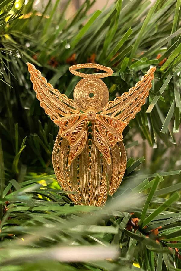 How to: Make a Dazzling Quilled Angel Ornament