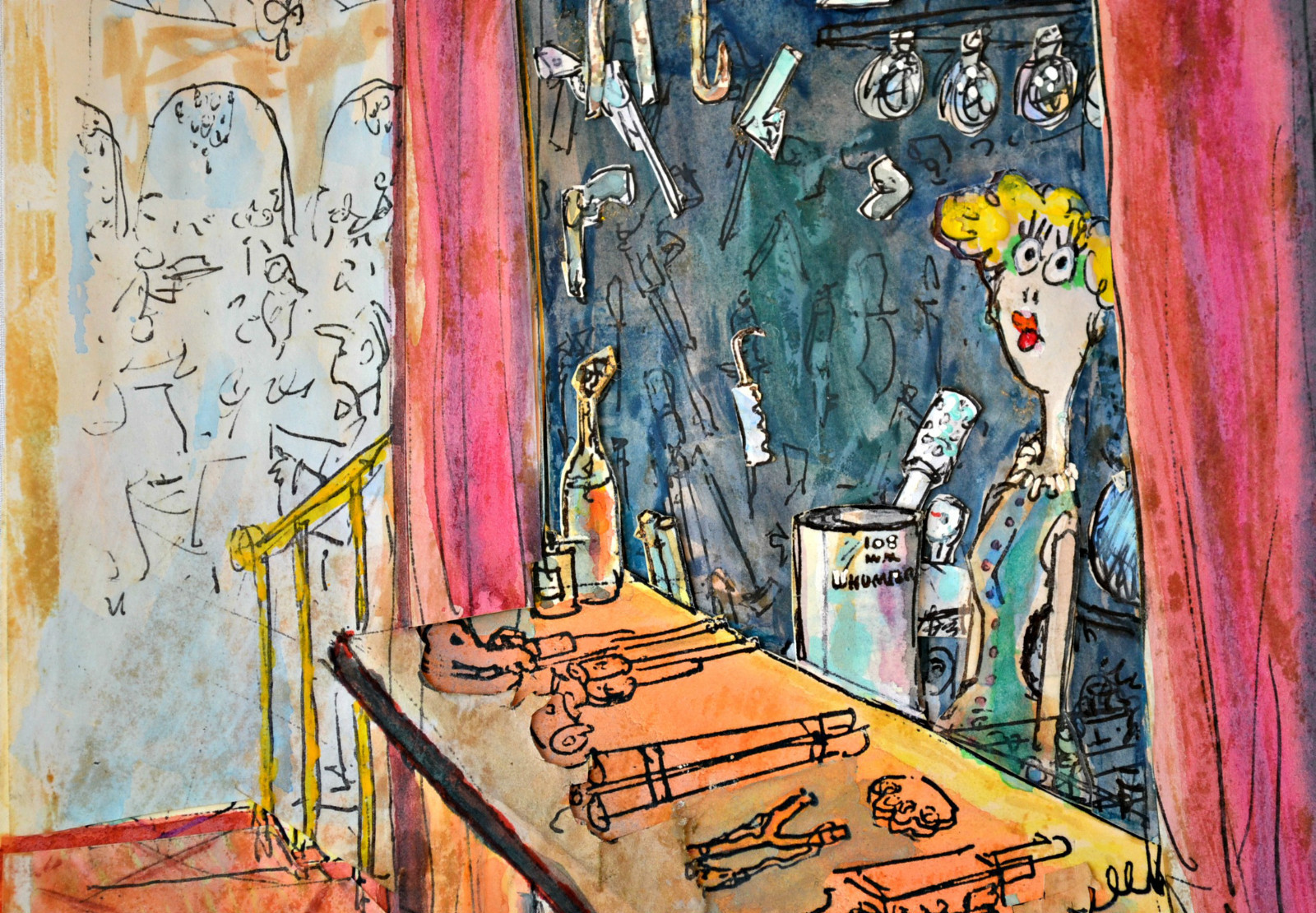 Attempted Bloggery: George Booth Preliminary Art