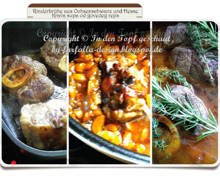 Janas Steinzeit: Rinderbrühe aus Ochsenschwanz und Rinderhesse * Krava ...