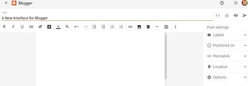 A New Interface for Blogger | Life and Linda