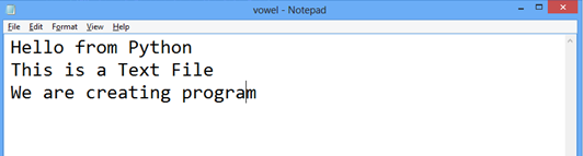 Tgtpgtcs Practical No 4 Wap In Python To Read A Text File And Print The Number Of Vowels And