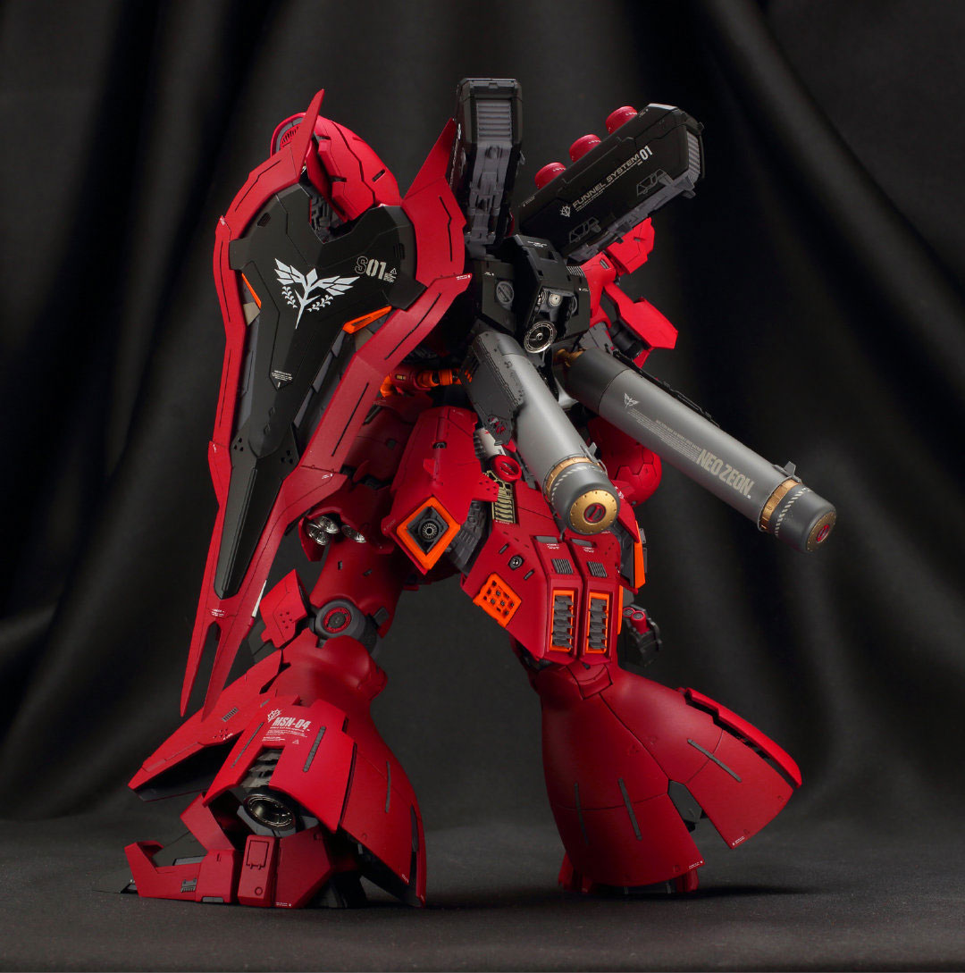 Custom Build: RG 1/144 MSN-04 Sazabi [Detailed]