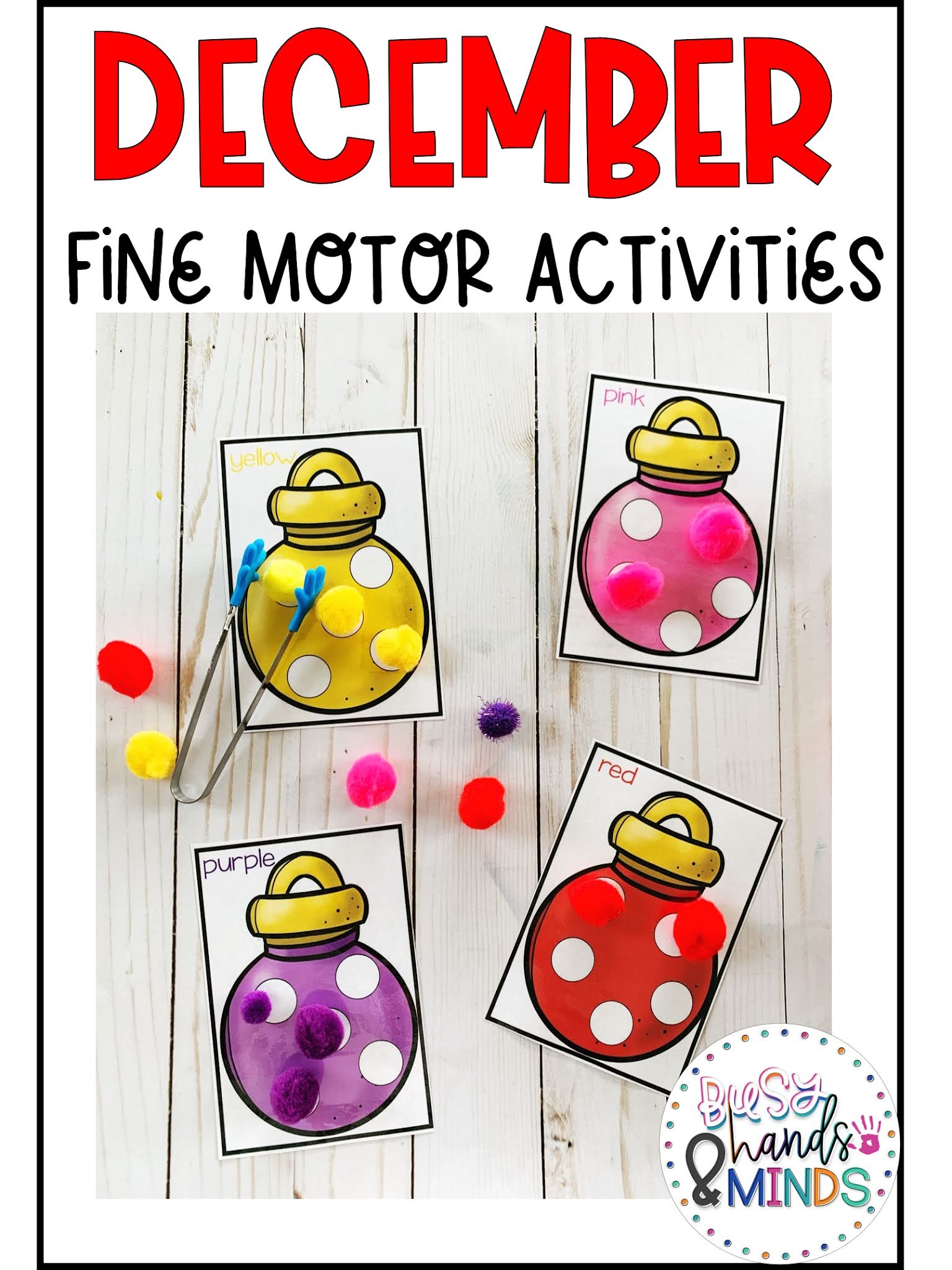 December (Christmas) Fine Motor Task Boxes for Preschool | Busy Hands ...