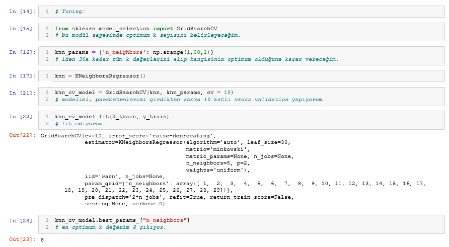 Python - KNN (Regresyon)