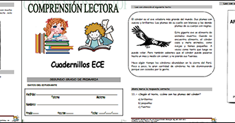 Cuadernillos tipo ECE Comprensión Lectora