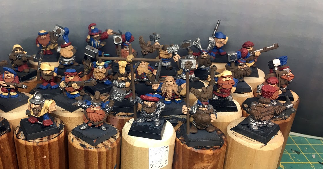 Blue's Marauding Miniatures: Puff and Slash Dwarf Army...the Grind ...