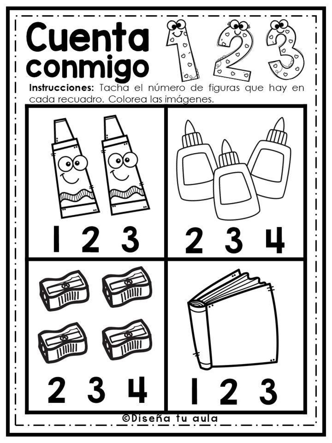 Cuadernillo Cuenta y Suma Conmigo | Materiales Educativos para Maestras