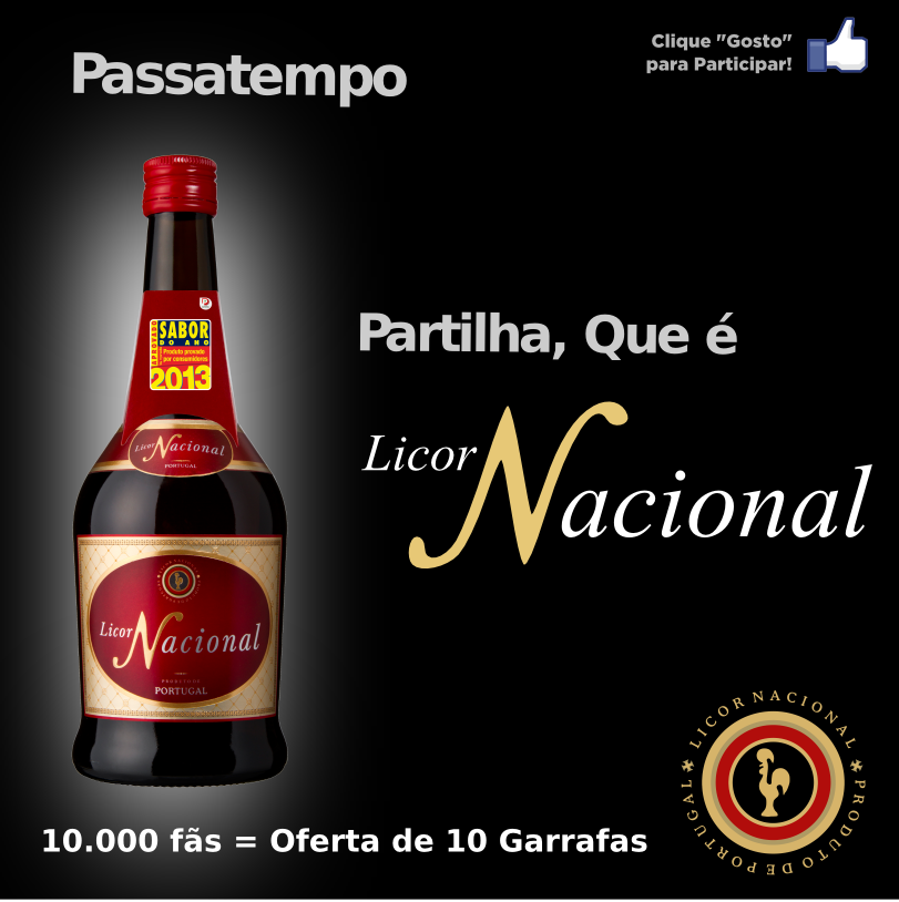 A Dona de Casa do século XXI: Passatempo Licor Nacional