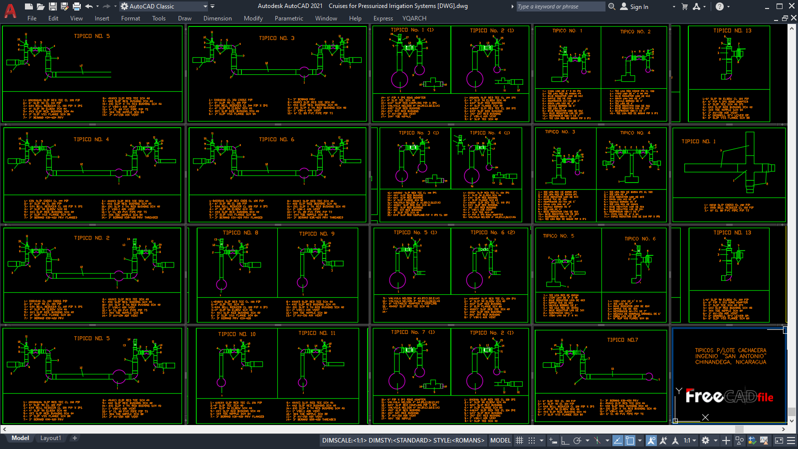 Cruises for Pressurized Irrigation Systems [DWG]