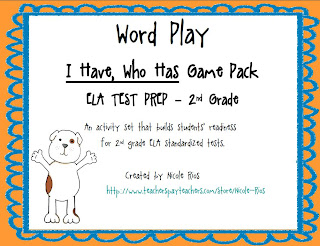 Classroom Freebies Too: 2nd Grade Test Prep Game Pack
