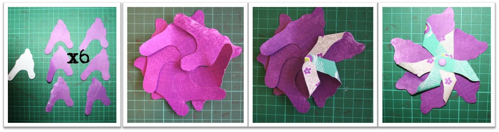 Homespun Scrapbooking: TUTORIAL: Reinventing the PINWHEEL