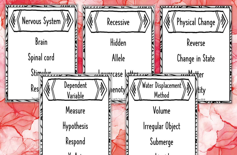 Teaching with Elly Thorsen: Middle School Science Vocabulary Activity ...
