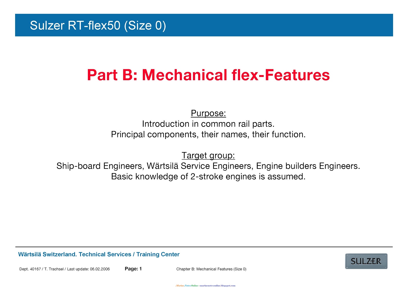 Mechanical Rt-Flex Features Introduction in common rail parts ~ Marine ...