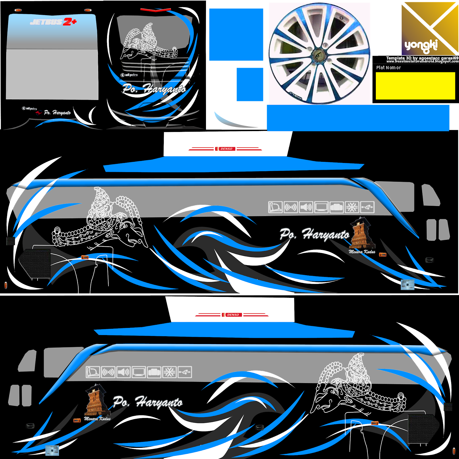 101+ Livery BUSSID (Bus Simulator Indonesia) HD SHD Koleksi Lengkap ...