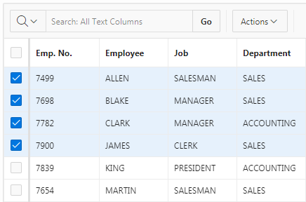 Save Selected Interactive Grid Records into a Collection - Oracle APEX