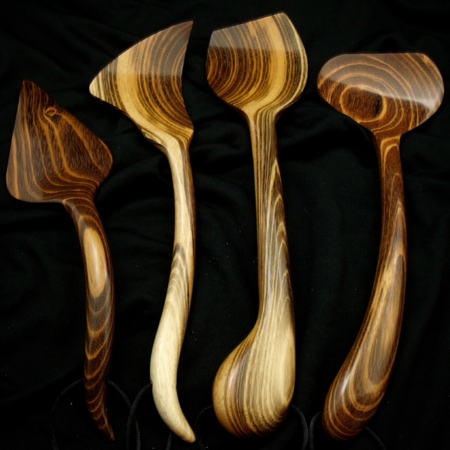 Tropical Exotic Hardwoods: Wood cooking utensils by customer Tom Reed ...