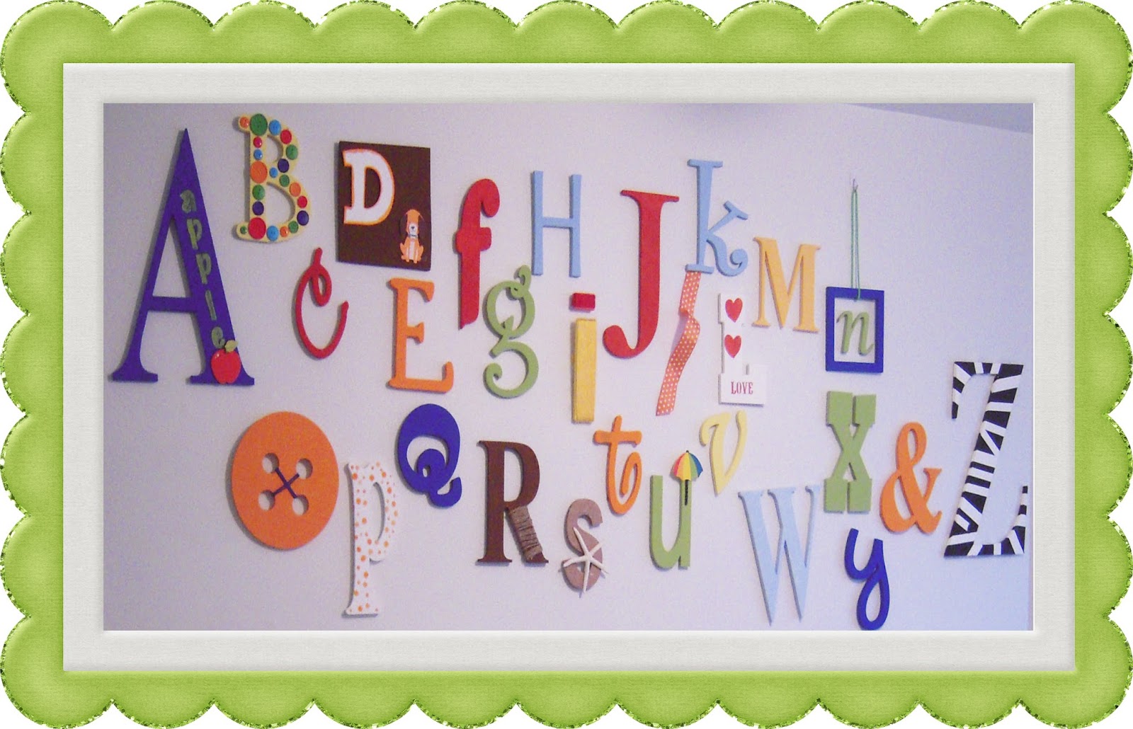 The Funky Letter Boutique: DIY Alphabet Wall Letter Set... Huge hit on ...