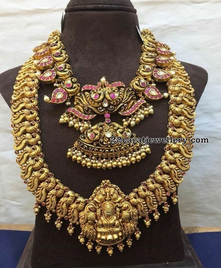 Peacock Nakash Long Haram - Jewellery Designs