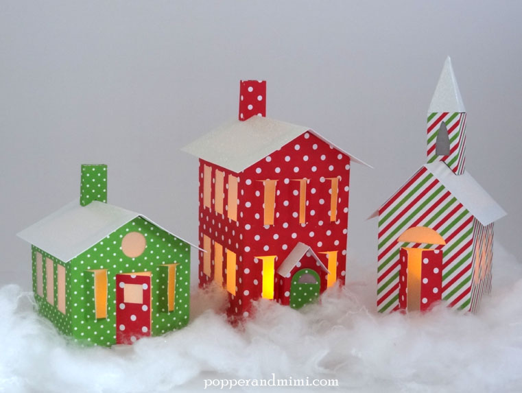 Doodlebug Design Inc Blog: Santa Express: Winter Village Houses